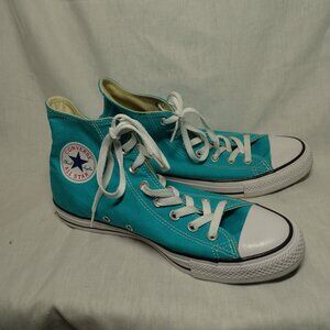 Converse | Shoes | Turquoise Hightop Converse All Star Women 1 Men 9 ...